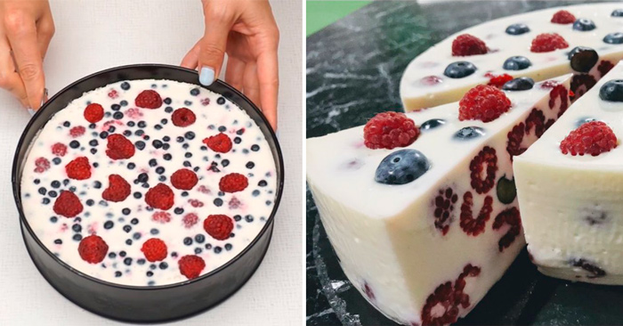 Smotanovo-ovocný dezert vhodný pre teplé letné dni. Nemusíte zapínať ...